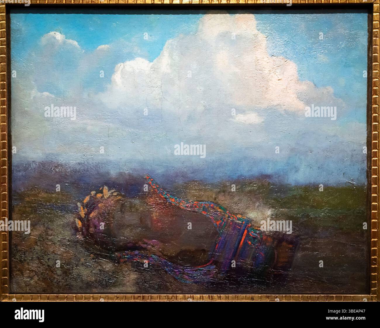 Odilon Redon painting Orpheus's Head, Musée d'Orsay, Paris, France ...