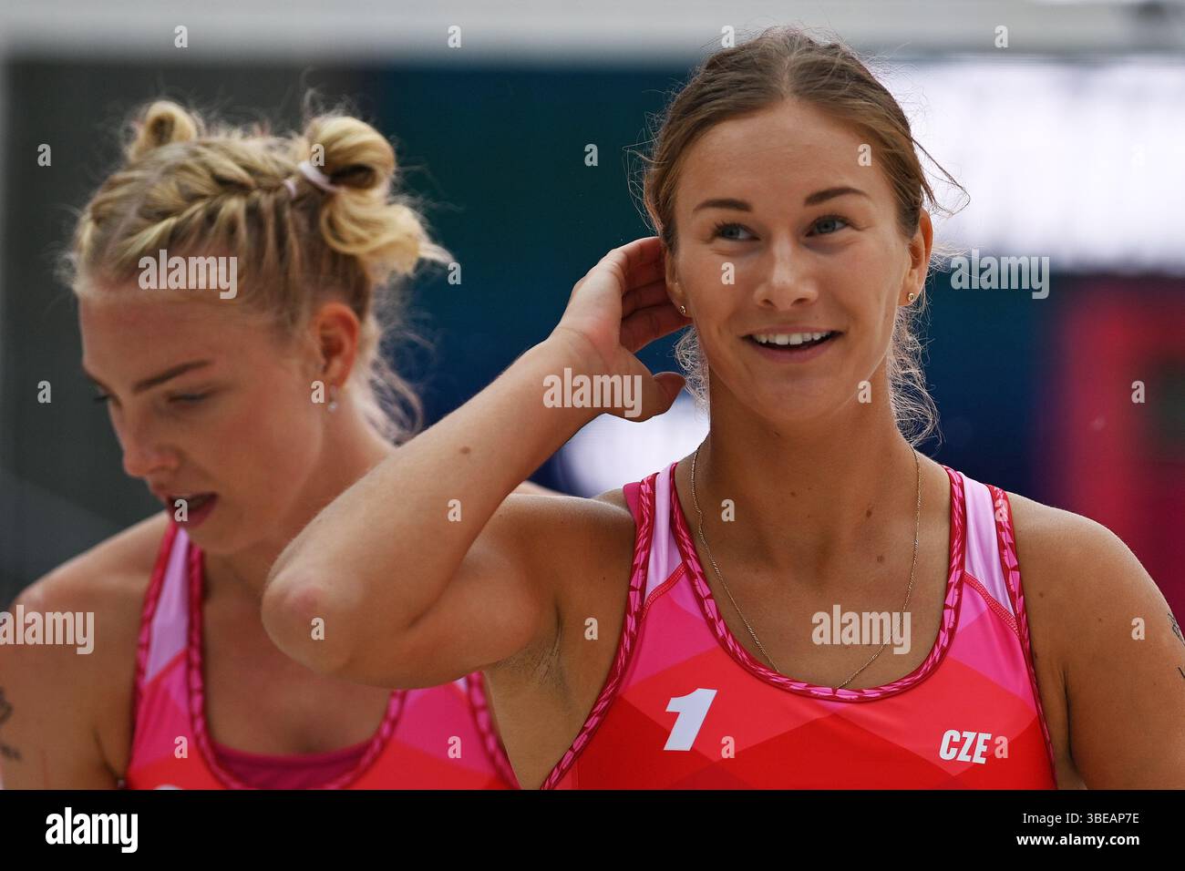 Ostrava, Czech Republic. 28th May, 2025. From left Marie-Sara Stochlova ...