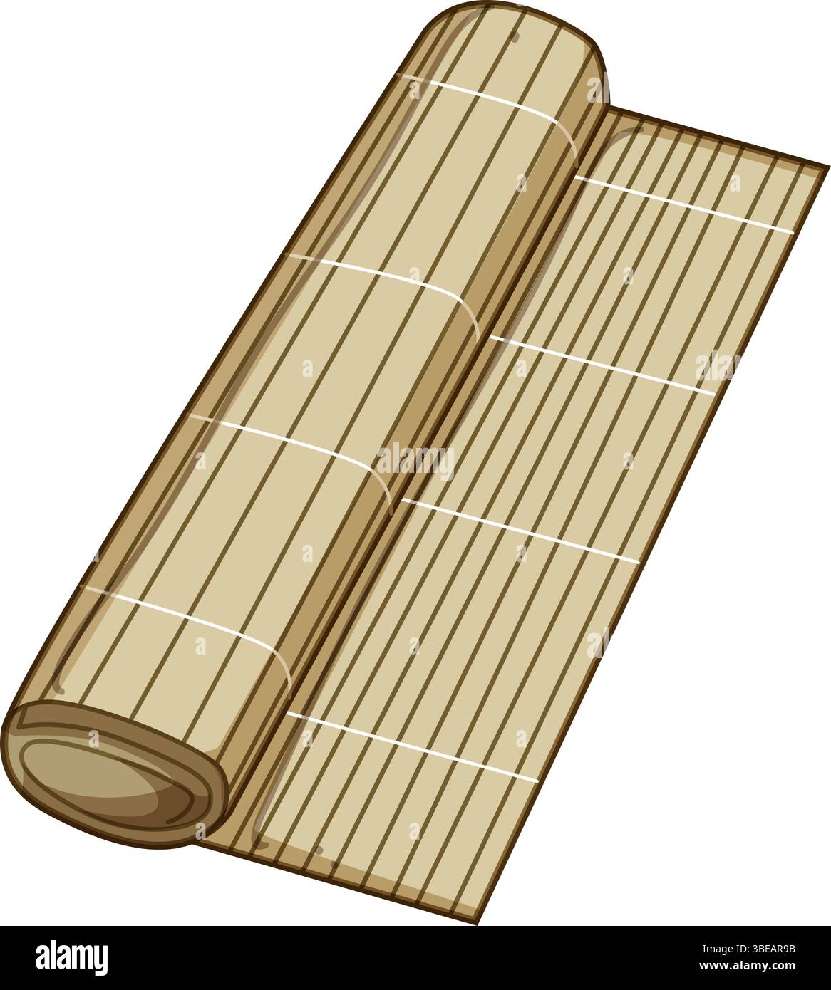 kitchen sushi rolling mat cartoon vector illustration Stock Vector ...