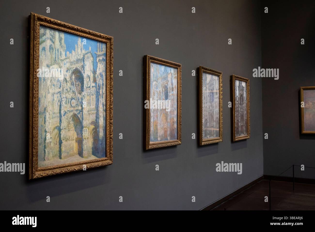 Claude Monet paintings of Rouen Cathedral, Musée d'Orsay, Paris, France ...