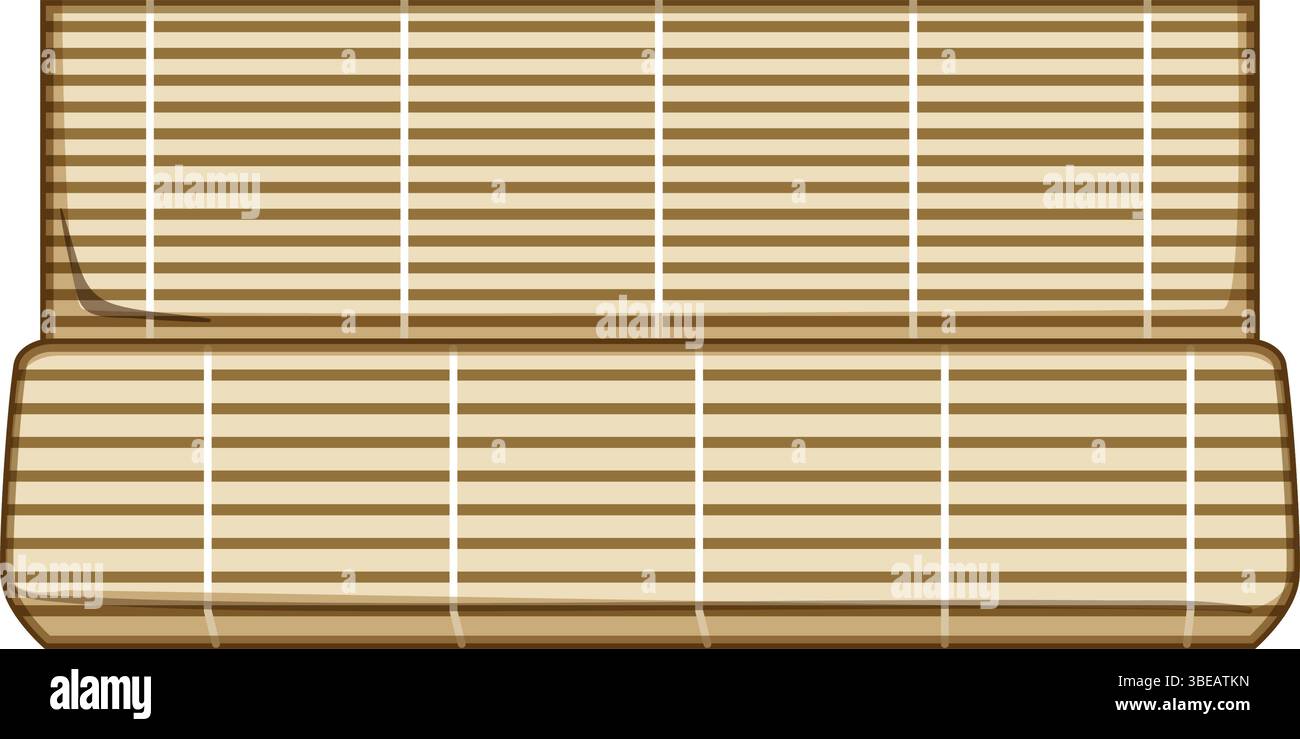 rice sushi rolling mat cartoon vector illustration Stock Vector Image ...