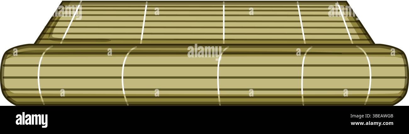 nori sushi rolling mat cartoon vector illustration Stock Vector Image ...