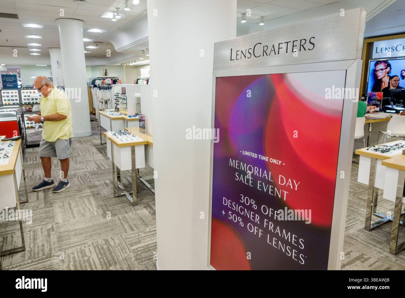 Optical counters and product racks hi-res stock photography and images ...