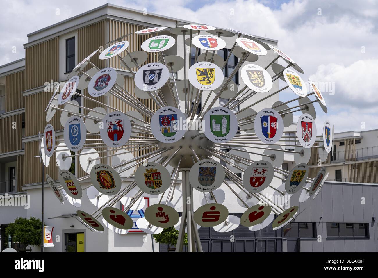The coat of arms tree of Bergneustadt in the Oberbergischer Kreis, 102 ...