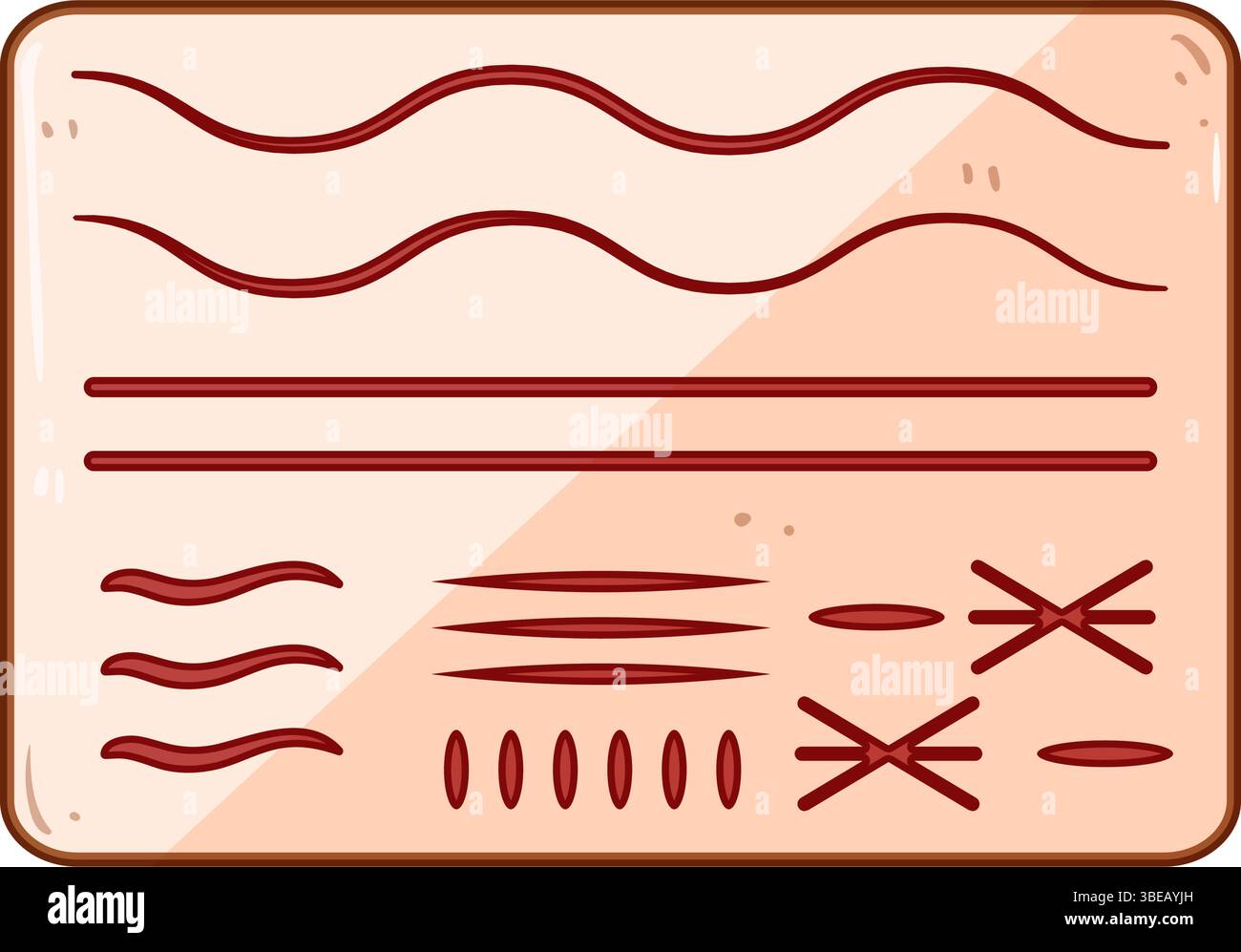 tool suture practice pad cartoon vector illustration Stock Vector Image & Art - Alamy
