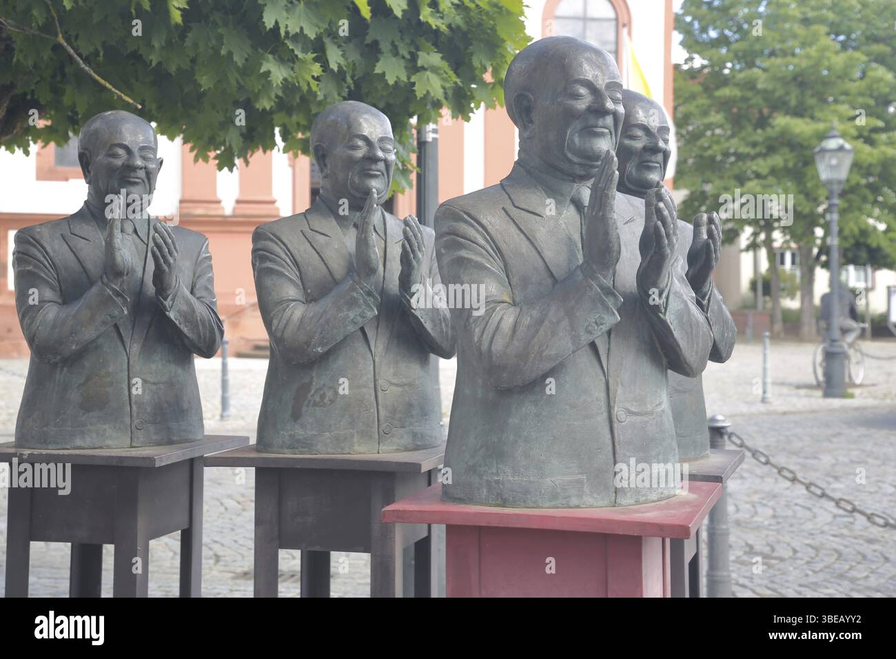 The Claque by Guido Messer, bronze sculpture, modern art, frame, four ...