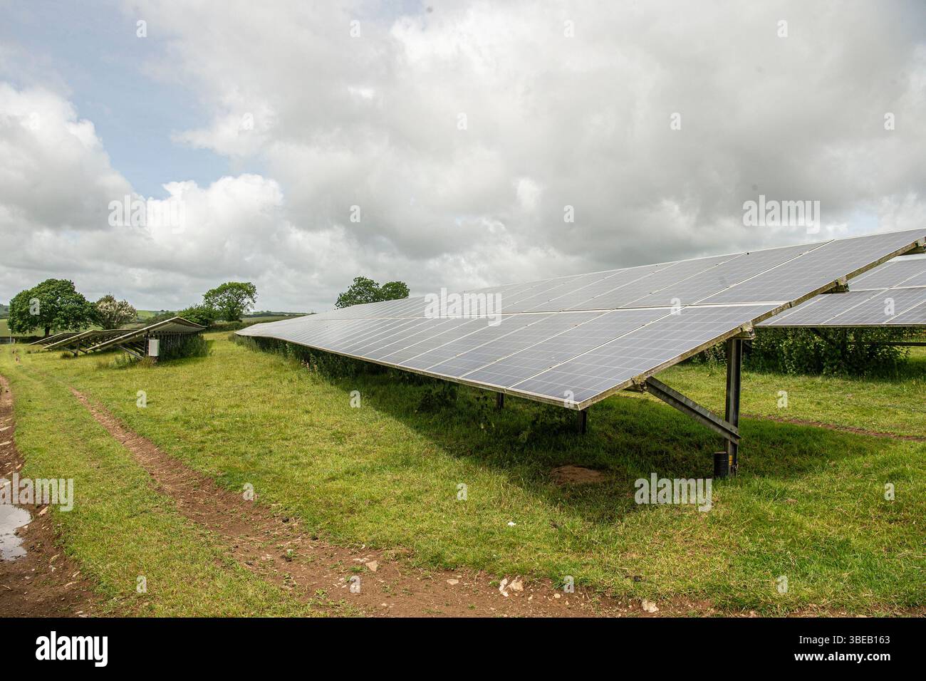 Solar panels generating renewable energy hi-res stock photography and ...