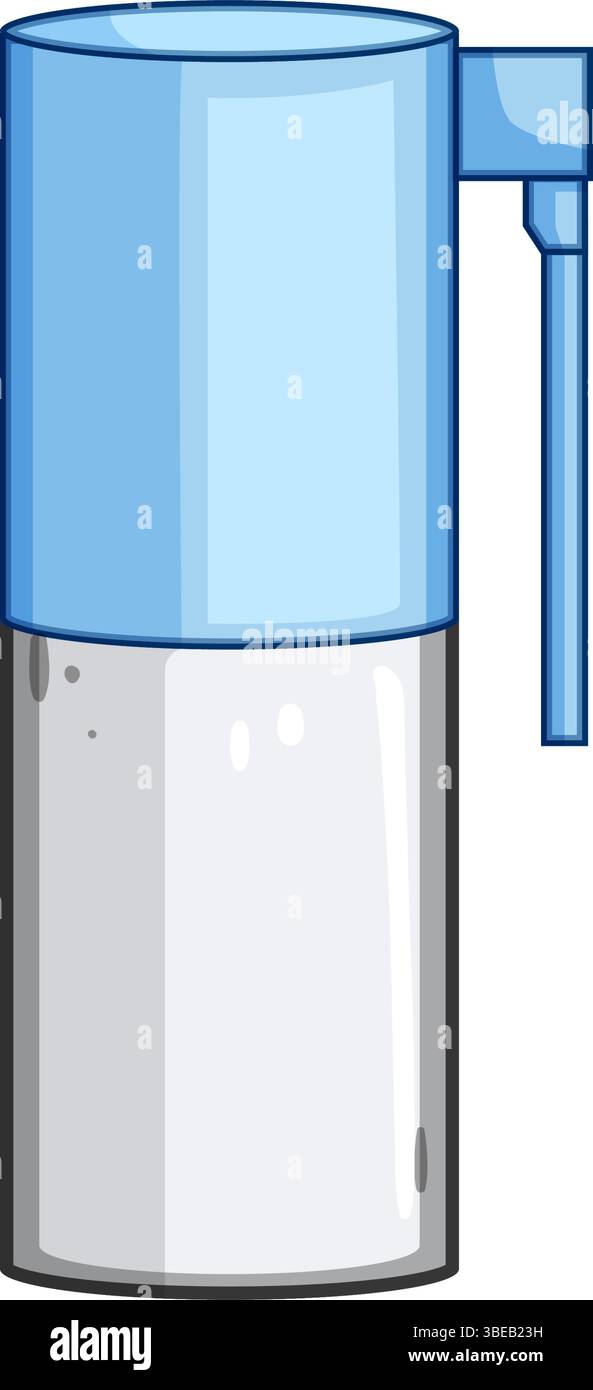 mist throat spray bottle cartoon vector illustration Stock Vector Image ...