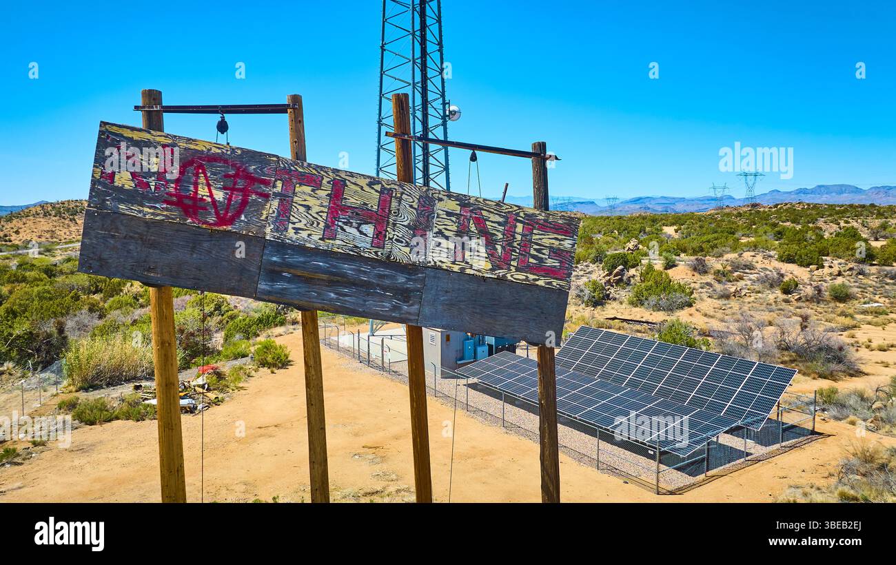 Aerial view solar panels arizona hi-res stock photography and images ...