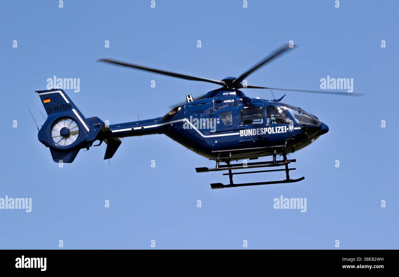 German federal police (Bundespolizei) Airbus EC135 helicopter taking ...