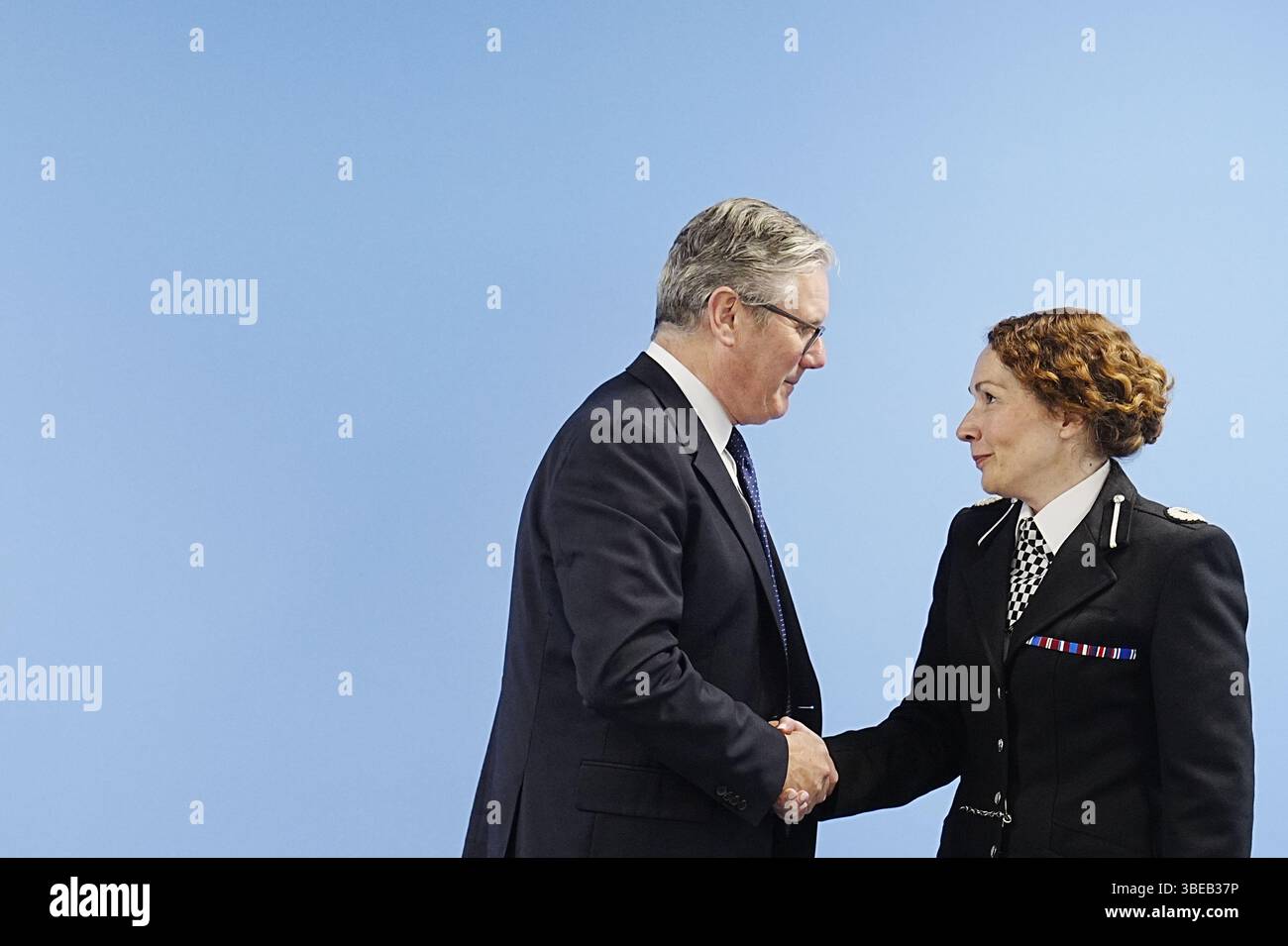 Prime Minister Sir Keir Starmer meeting with Assistant Chief Constable ...
