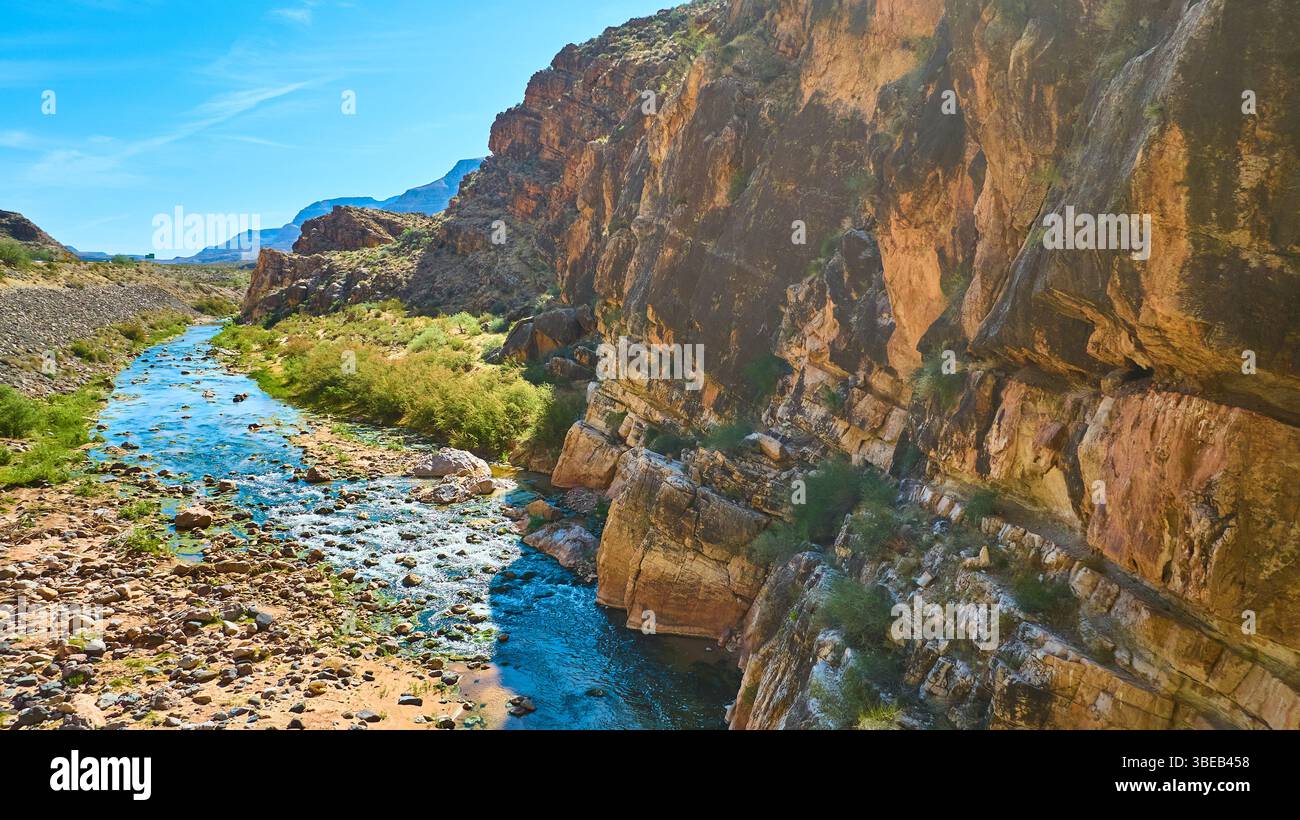 Aerial virgin river gorge desert hi-res stock photography and images ...
