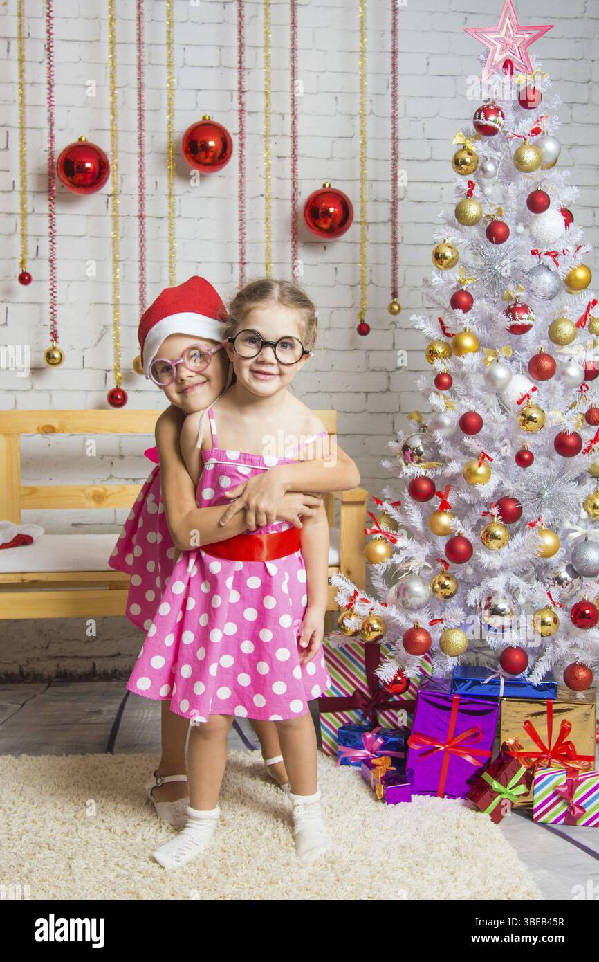 Two funny sisters four girls and six years of playing and having fun in ...