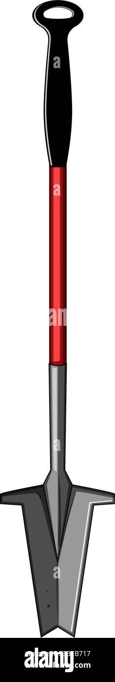 dig tree planting shovel cartoon vector illustration Stock Vector Image ...