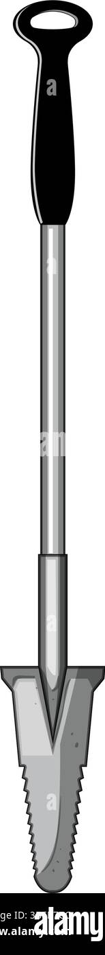 blade tree planting shovel cartoon vector illustration Stock Vector ...