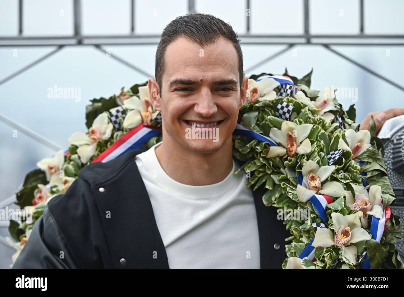 Alex Palou, Winner of the 2025 INDY 500, visits the Empire State ...
