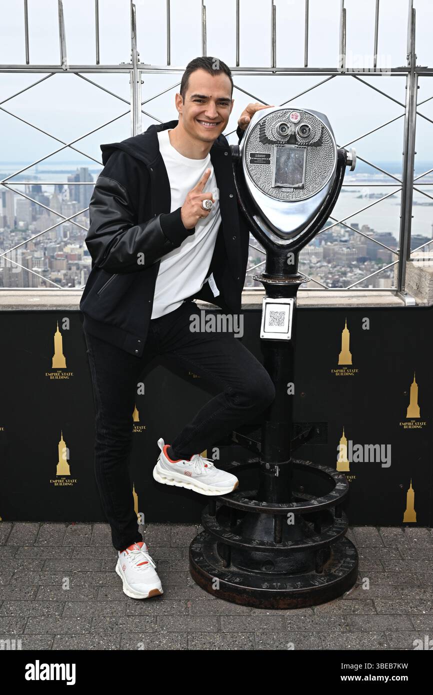 Alex Palou, Winner of the 2025 INDY 500, visits the Empire State ...