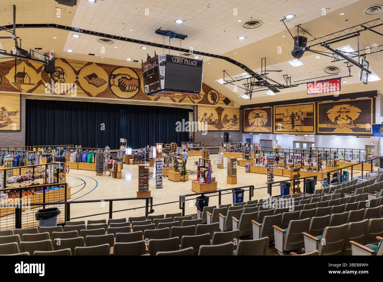 Interior of the World's Only Corn Palace in Mitchell, South Dakota, USA ...