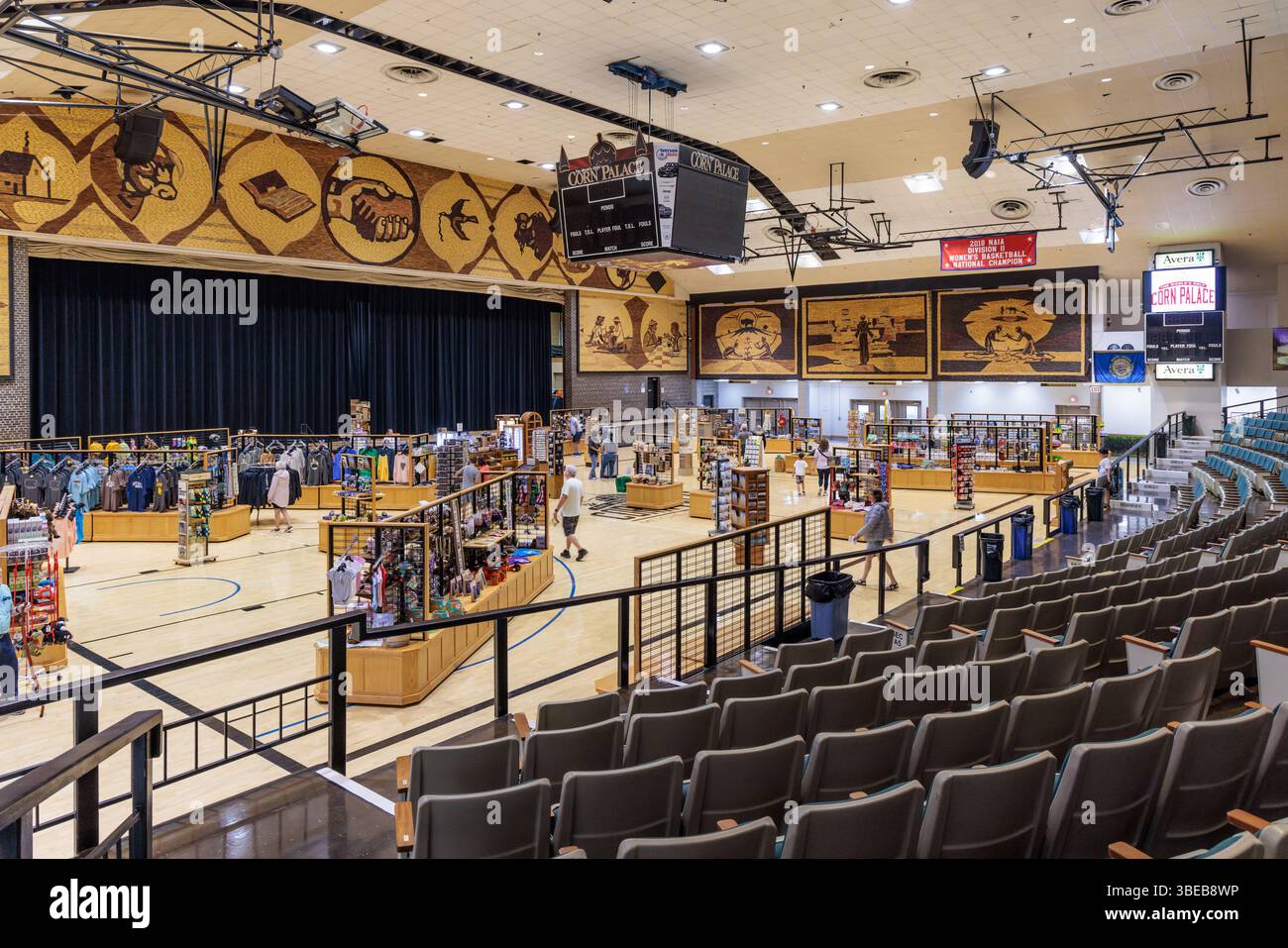 Interior of the World's Only Corn Palace in Mitchell, South Dakota, USA ...