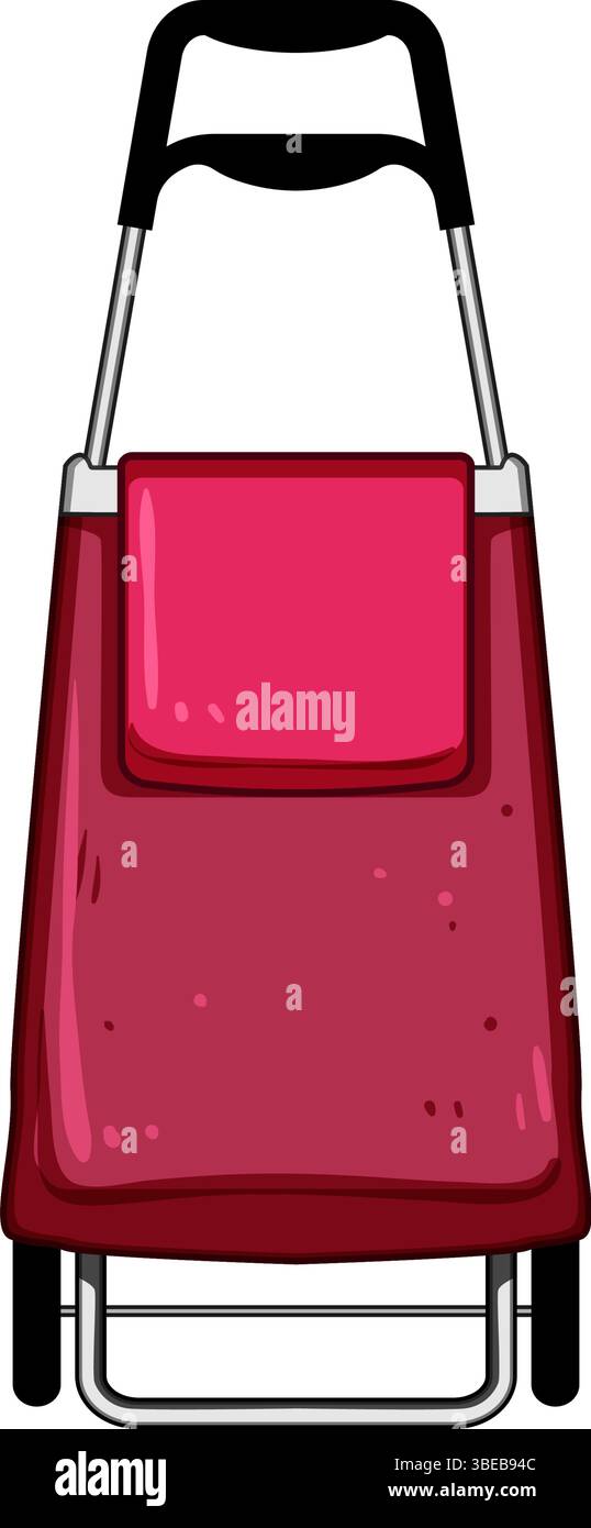 travel trolley bag cartoon vector illustration Stock Vector Image & Art ...