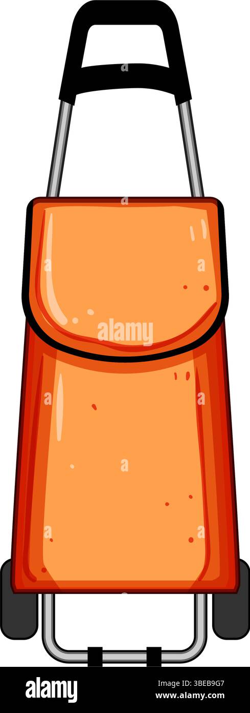 spinner trolley bag cartoon vector illustration Stock Vector Image ...
