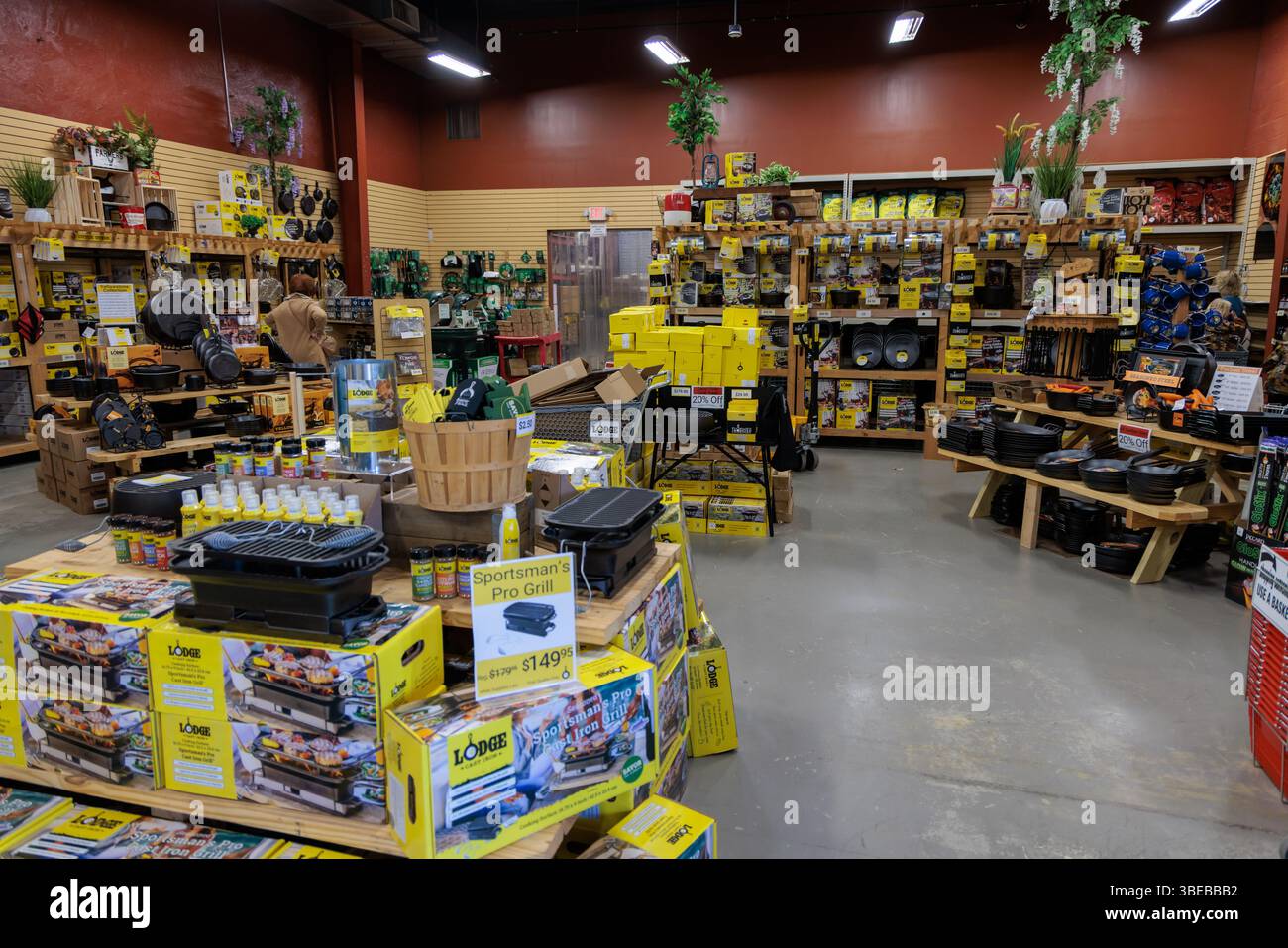 Interior of the Lodge Museum of Cast Iron and factory store in South ...