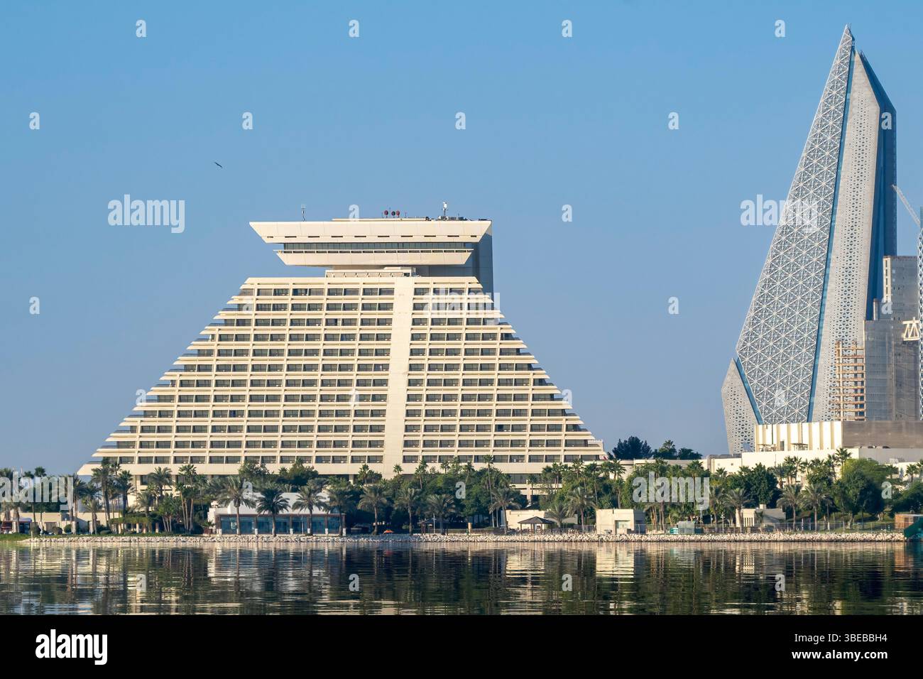 Close look of Sheraton Grand Doha Resort from Corniche Waterfront Stock ...