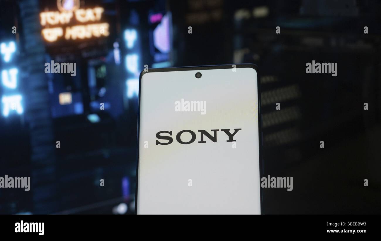 Dhaka, Bangladesh 03 May 2025: SONY is Japanese corporation. SONY is ...