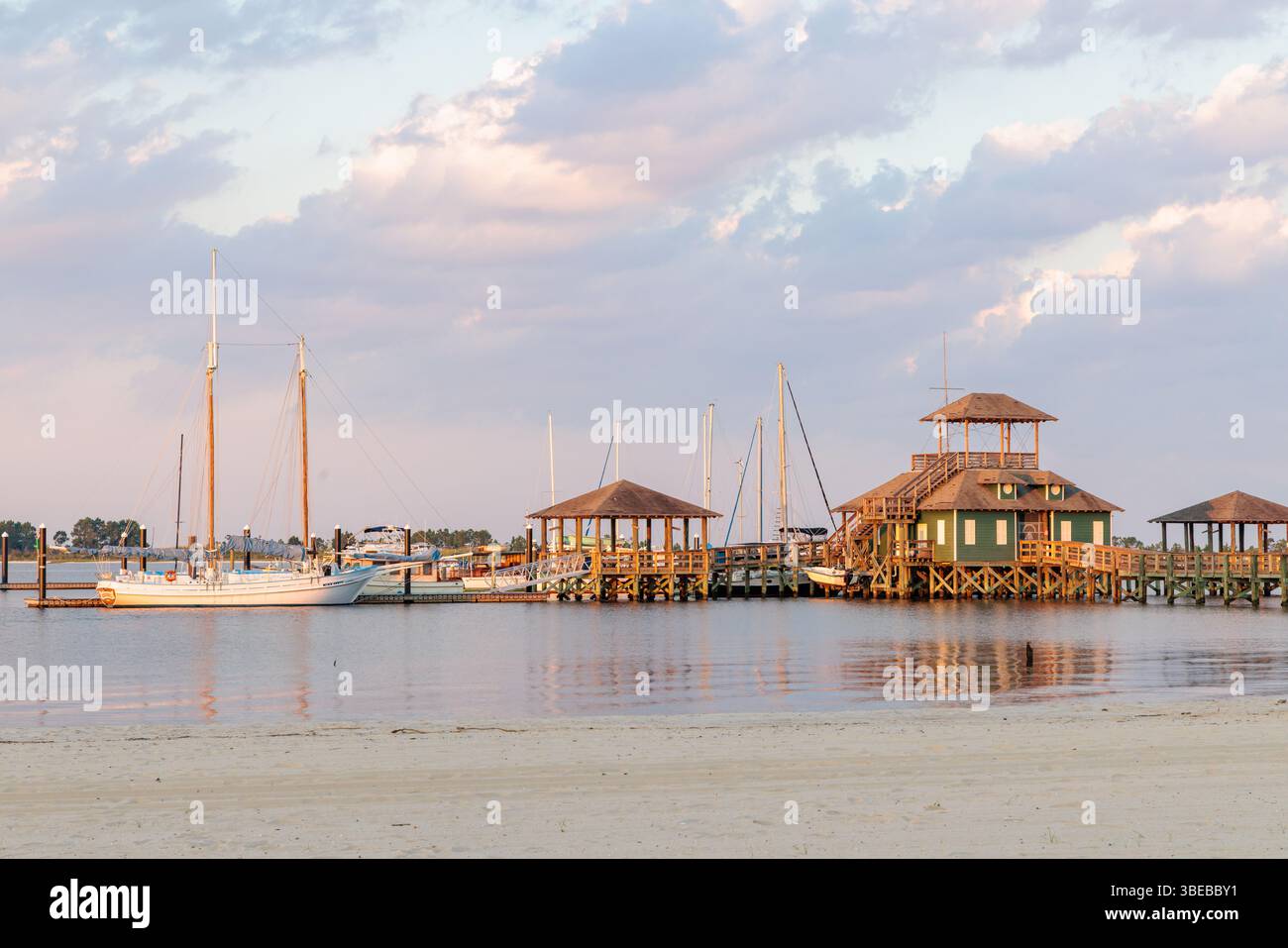 Biloxi Schooner Pier Complex houses two replica shallow-draft sailing ...