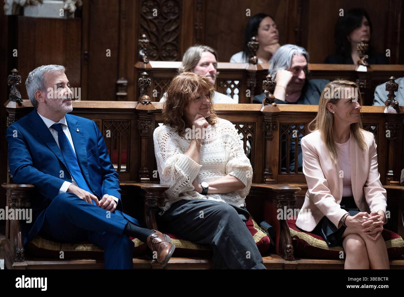 (L-R) The Mayor of Barcelona, Jaume Collboni 28 MAY 2025 David ...