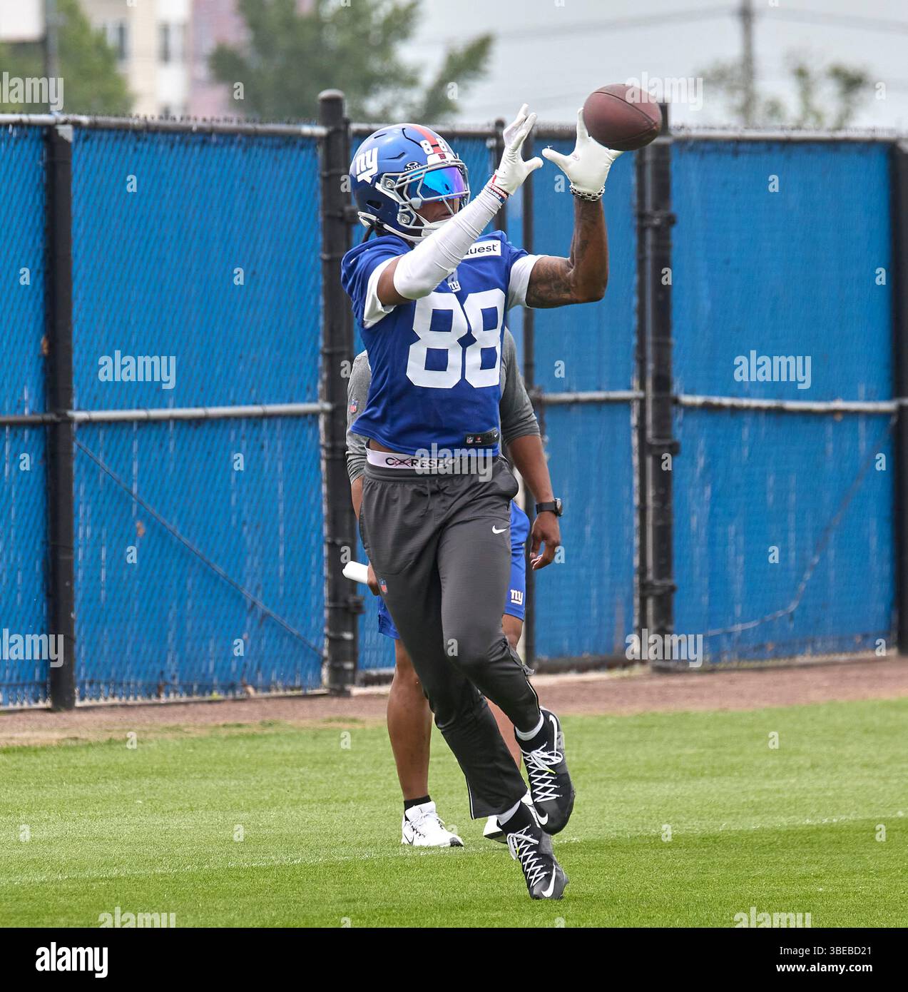 New York Giants wide receiver Bryce Ford-Wheaton (88) during organized ...