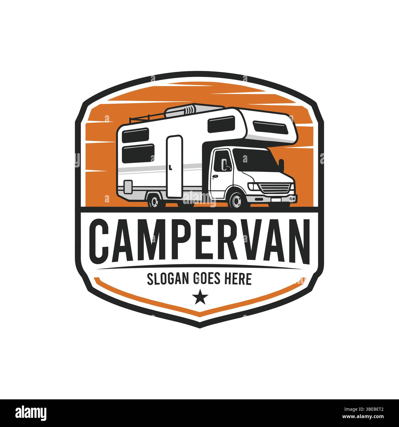 Campervan Motorhome RV Logo Illustration Stock Vector Image & Art - Alamy