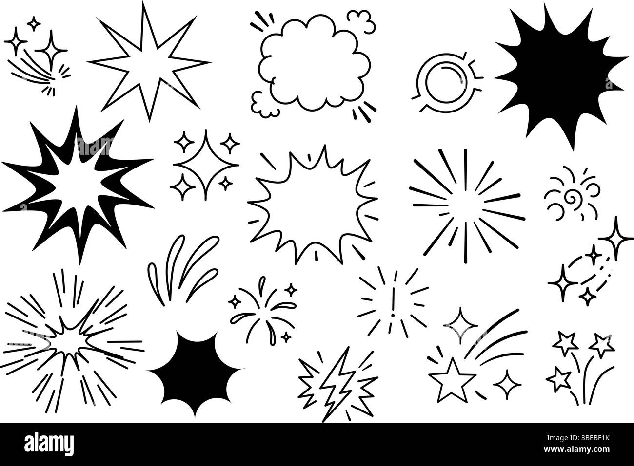 Hand drawn doodle blast Stock Vector Images - Alamy