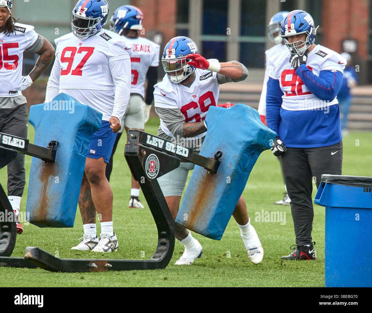 New York Giants defensive tackle Cory Durden (69) during organized team ...