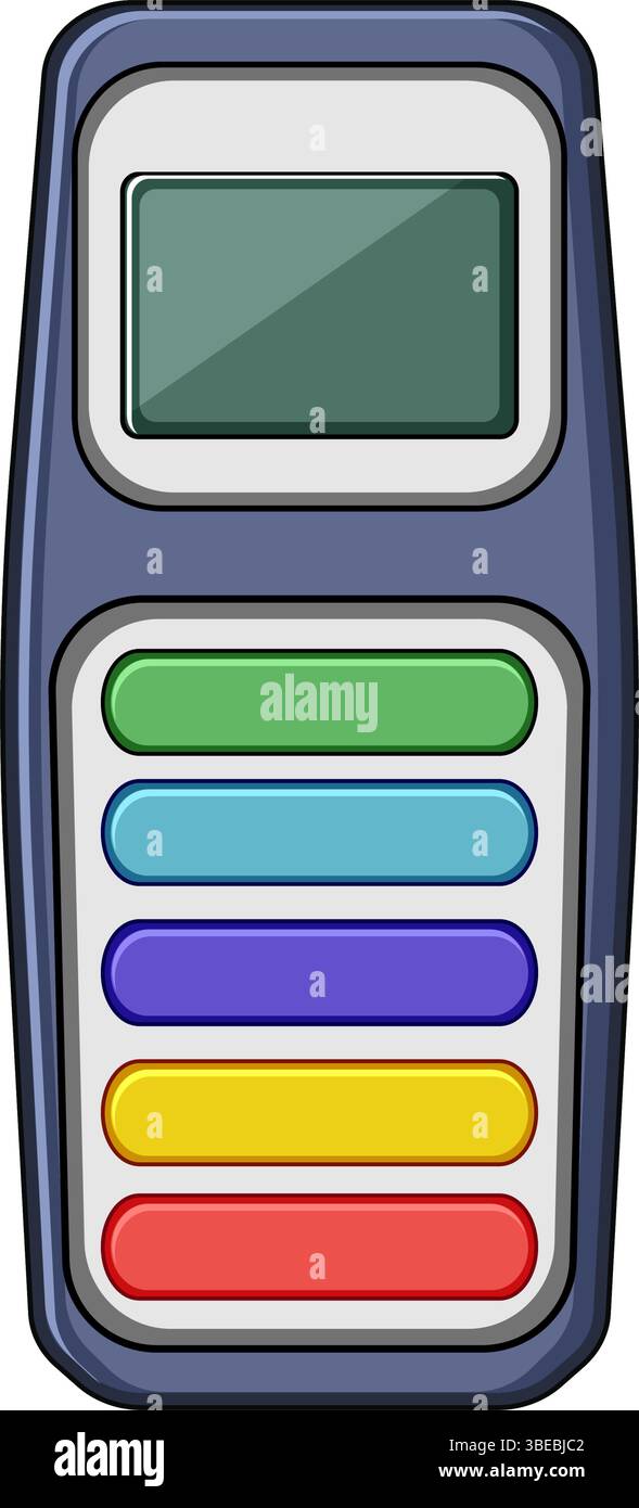 instant voting clicker cartoon vector illustration Stock Vector Image ...