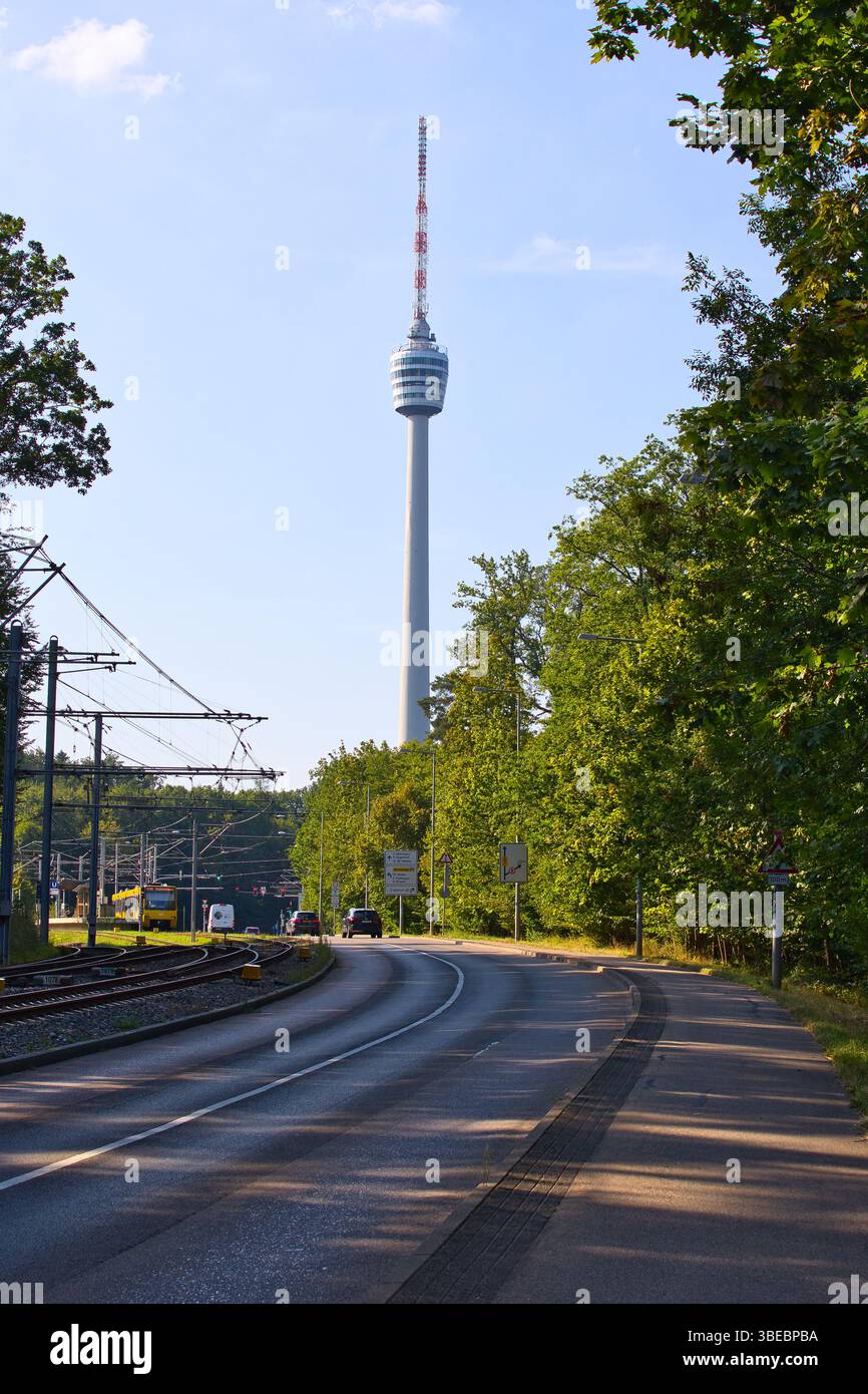 Germany, Baden-Württemberg, Stuttgart - September 01, 2024: Fernsehturm ...