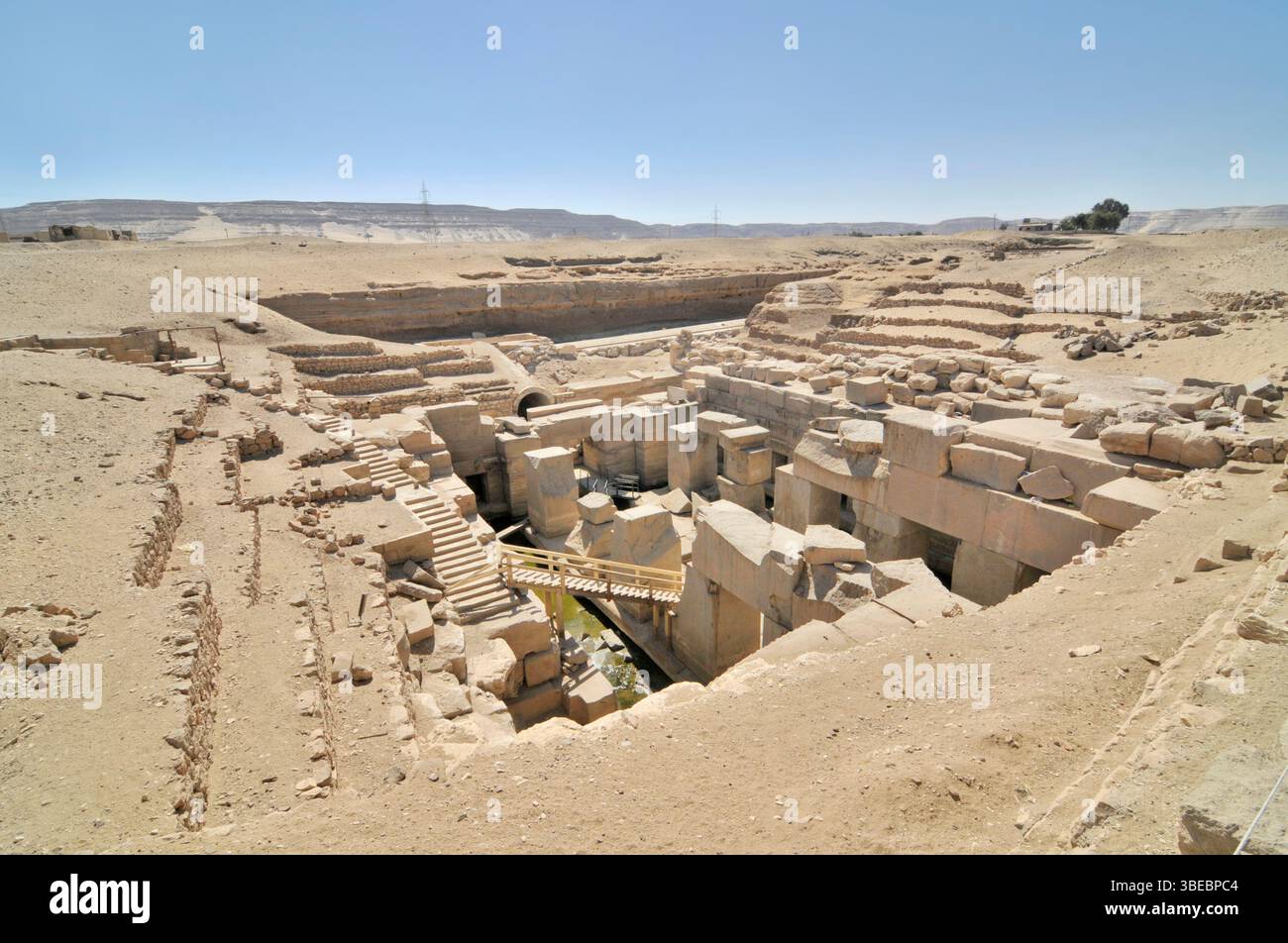 The Osireion symbolic tomb of Osiris in The Temple of Seti I known as ...