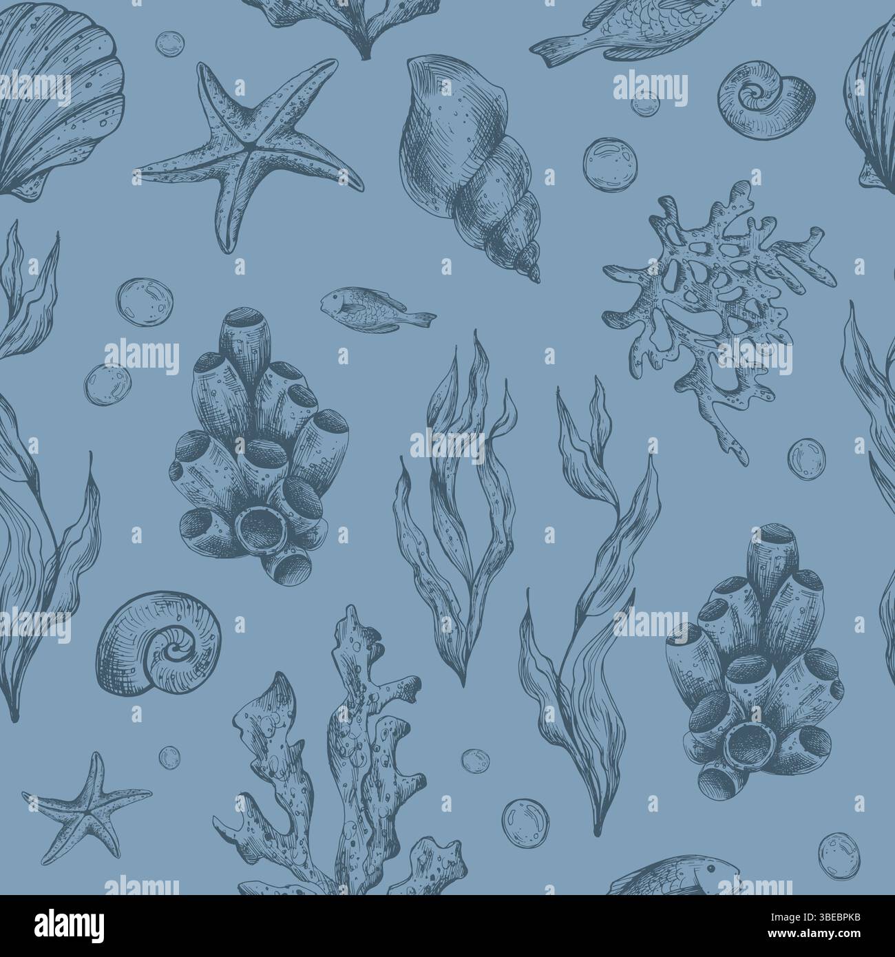 Deep sea marine dark Stock Vector Images - Alamy