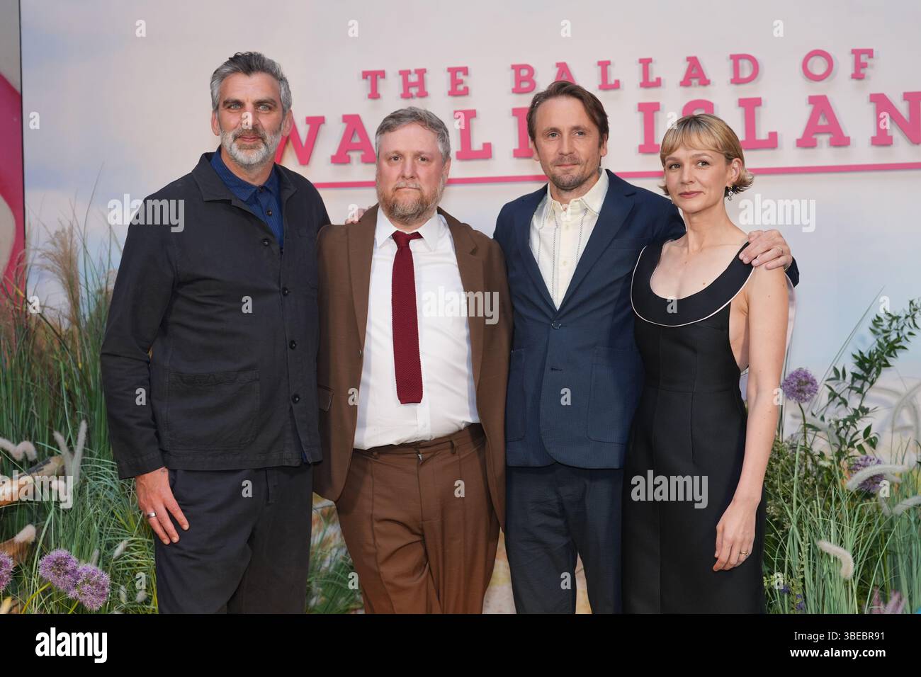 (left to right) James Griffiths, Tim Key, Tom Basden and Carey Mulligan ...