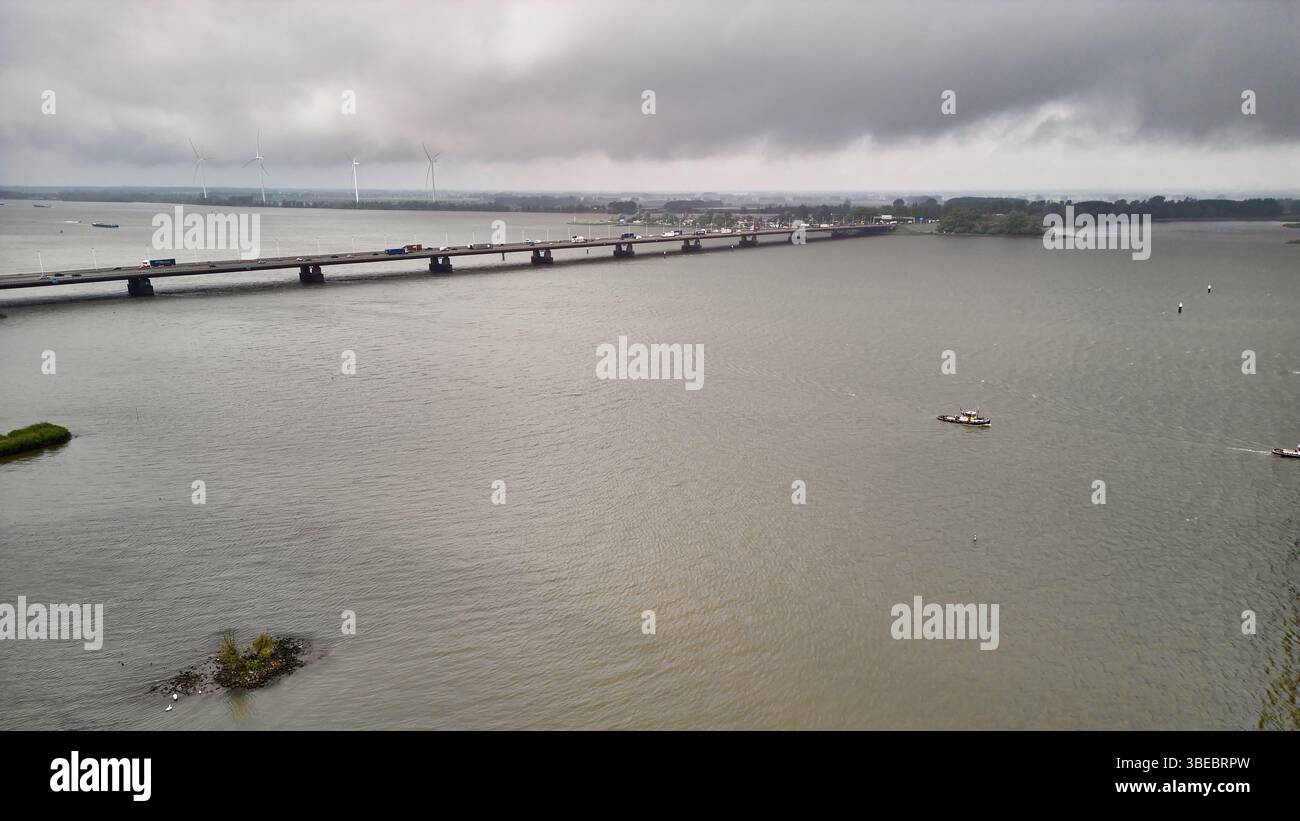 May 27, 2025 - Moerdijk-Netherlands: Aerial view of the Moerdijk ...