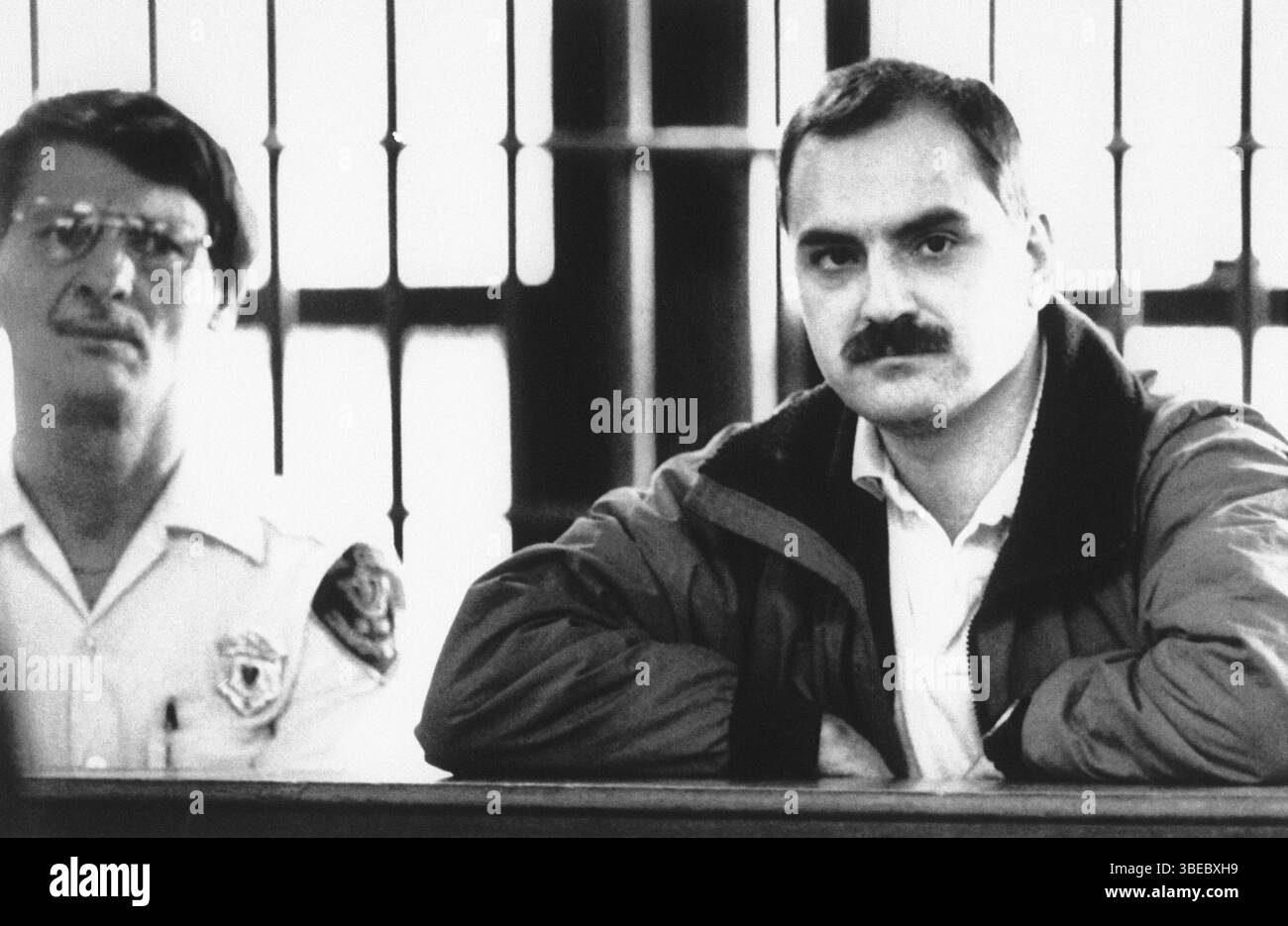 Alleged astronaut impostor, Robert Hunt at a hearing in Eastern Boston ...