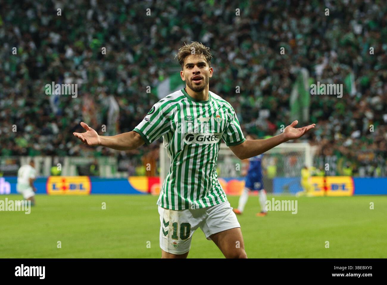 WROCLAW, POLAND - 28th May 2025: Abdessamad Ezzalzouli of Real Betis ...