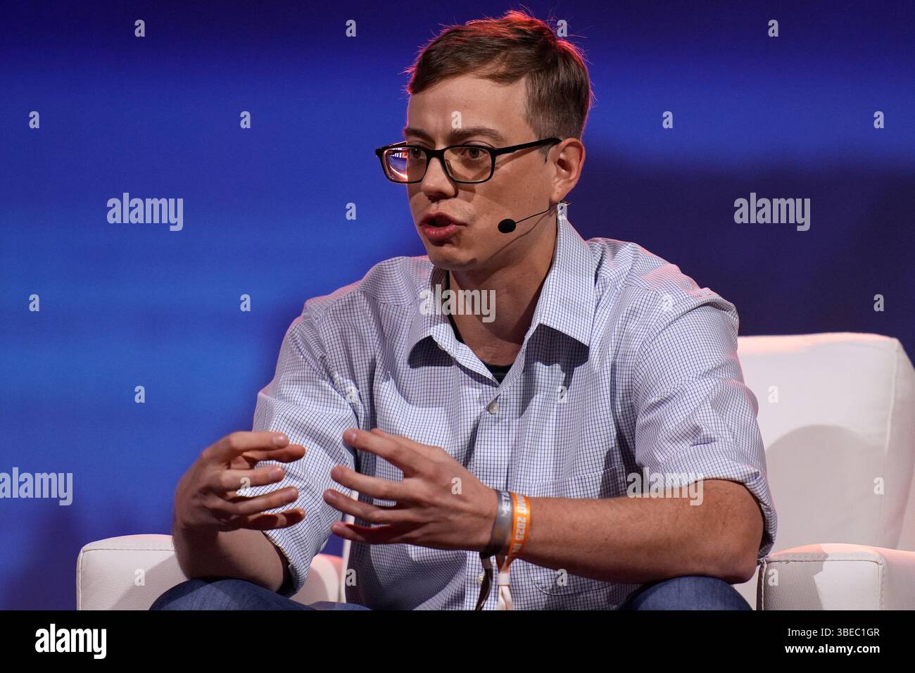 Ben Gagnon, CEO of Bitfarms, speaks at Bitcoin 2025 Wednesday, May 28 ...