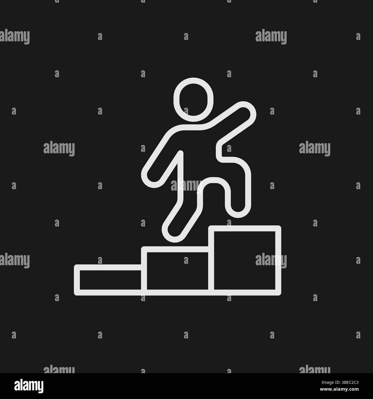 Personal growth objective icon Black and White Stock Photos & Images ...