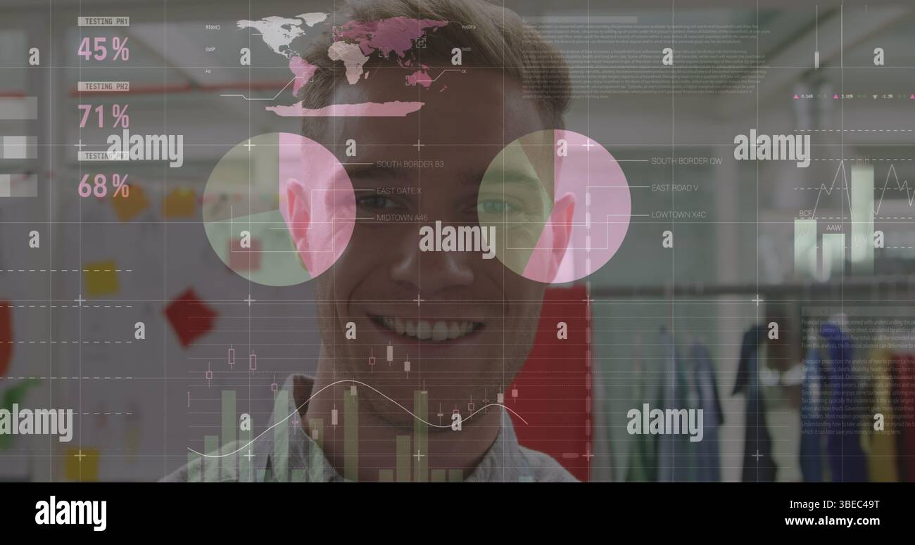 Statistical data processing against portrait hi-res stock photography ...