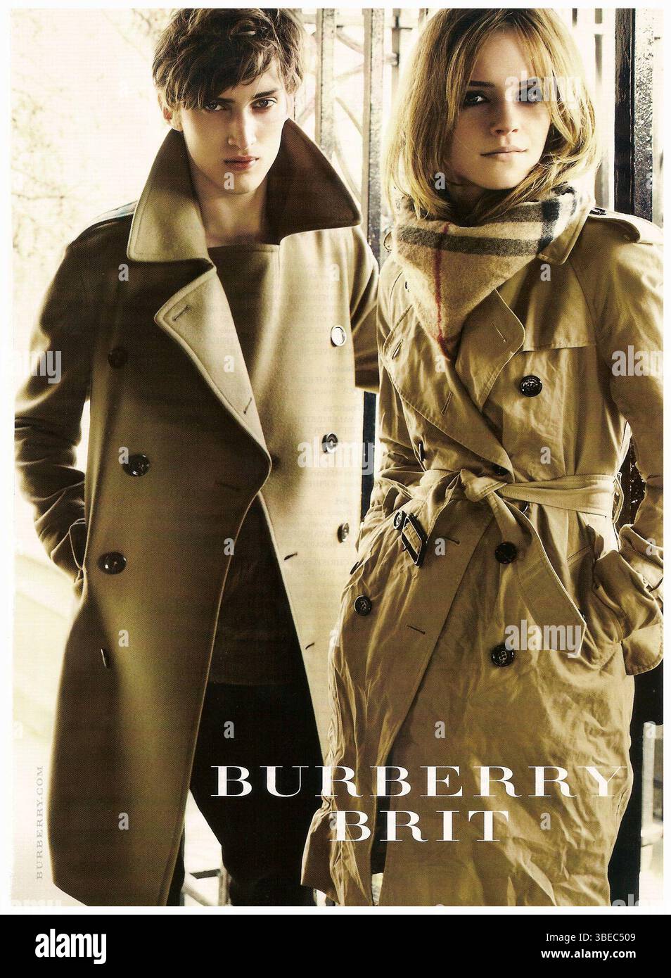 2009 Burberry Brit ad featuring Emma Watson and and Charlie France ...