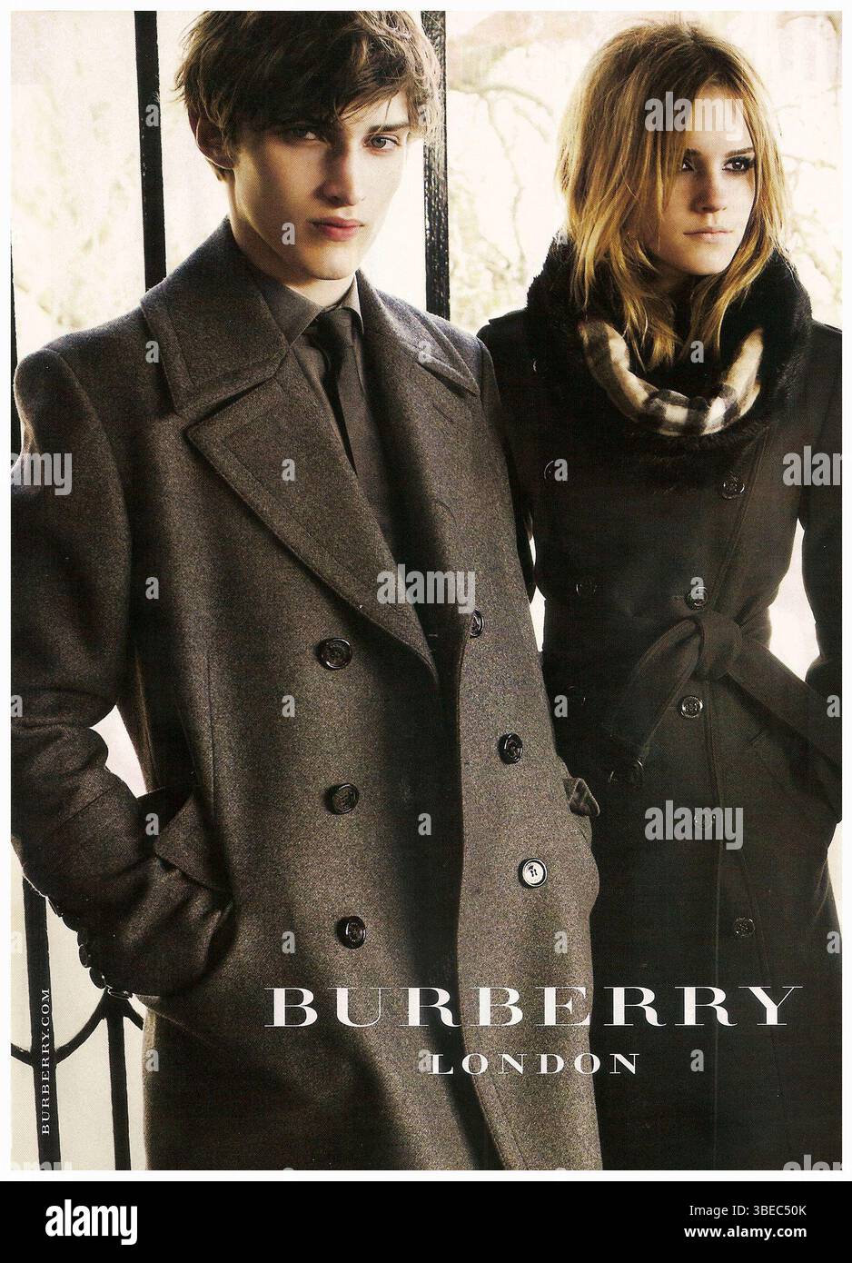 2009 Burberry London ad featuring Emma Watson and Charlie France Stock ...