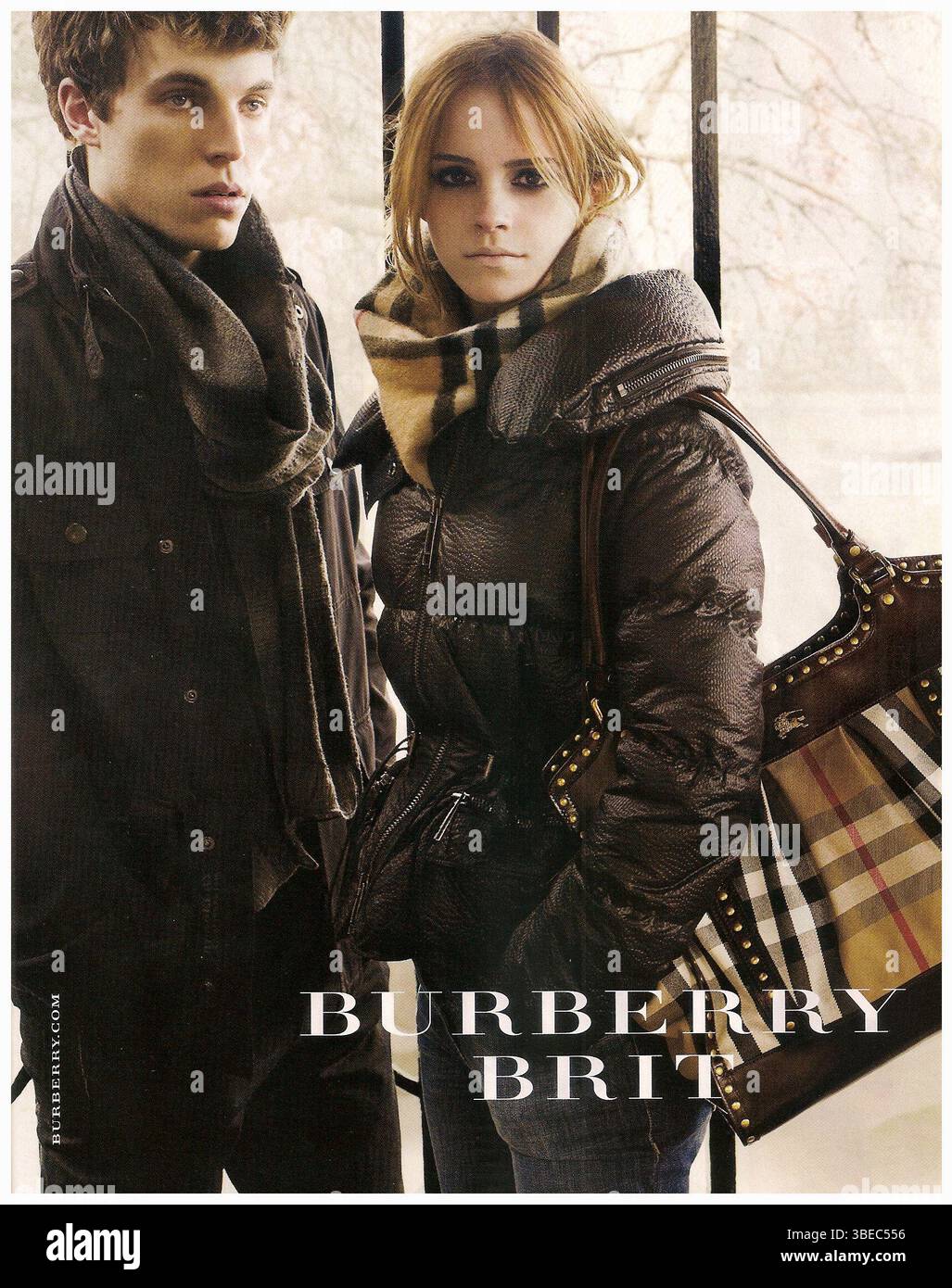 2009 Burberry ad featuring Emma Watson and Tom Hughes Stock Photo - Alamy