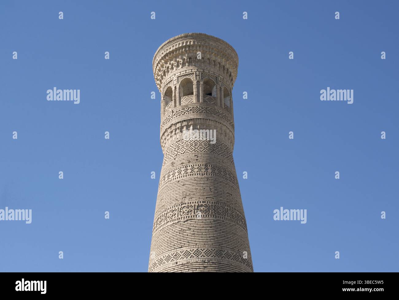 High oval tower of bricks, ancient Asian buildings. the details of the ...
