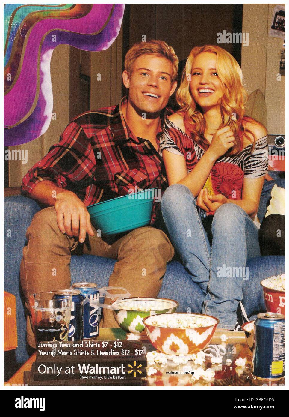 2010 Ocean Pacific OP at Walmart ad featuring Trevor Donovan and Dianna ...